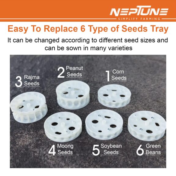 Neptune Hand Operated Agricultural Manual Seeder, 12 Teeth Seed Planter ...
