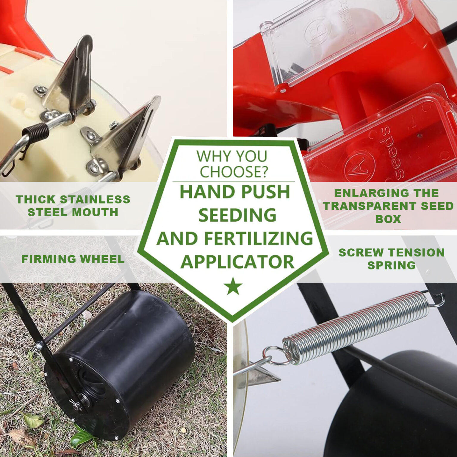 Neptune Hand Operated Agricultural Manual Seeder | 14 Teeth Seed ...