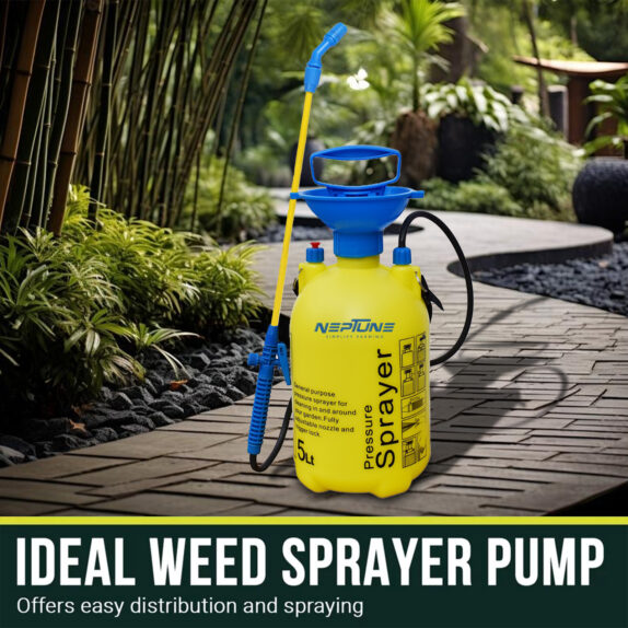 Neptune 5 Liter Hand Operated Lawn and Garden Sprayer Pressure Sprayer ...